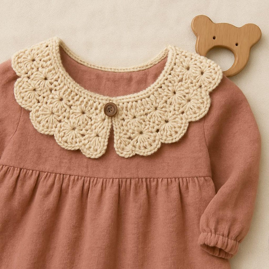 Handmade Crochet Baby Collar – Vintage-inspired Detachable Peter Pan ...