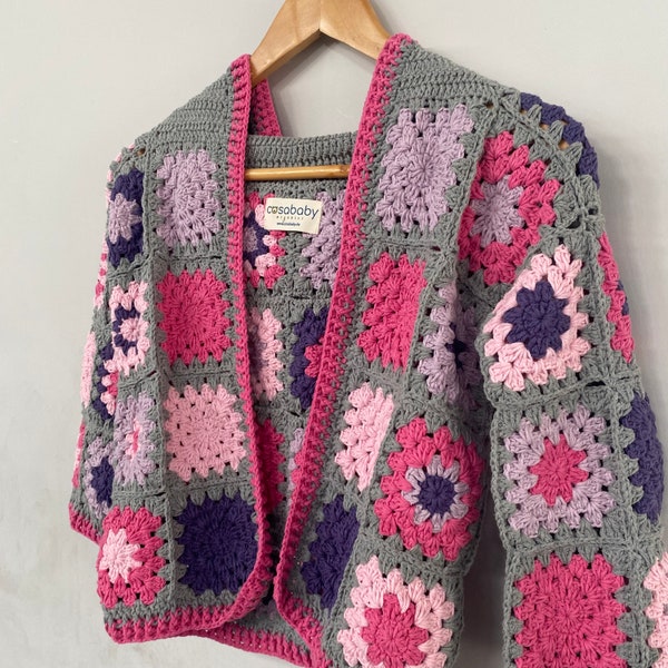 Hexagon Granny Square Baby Cardigan - Etsy