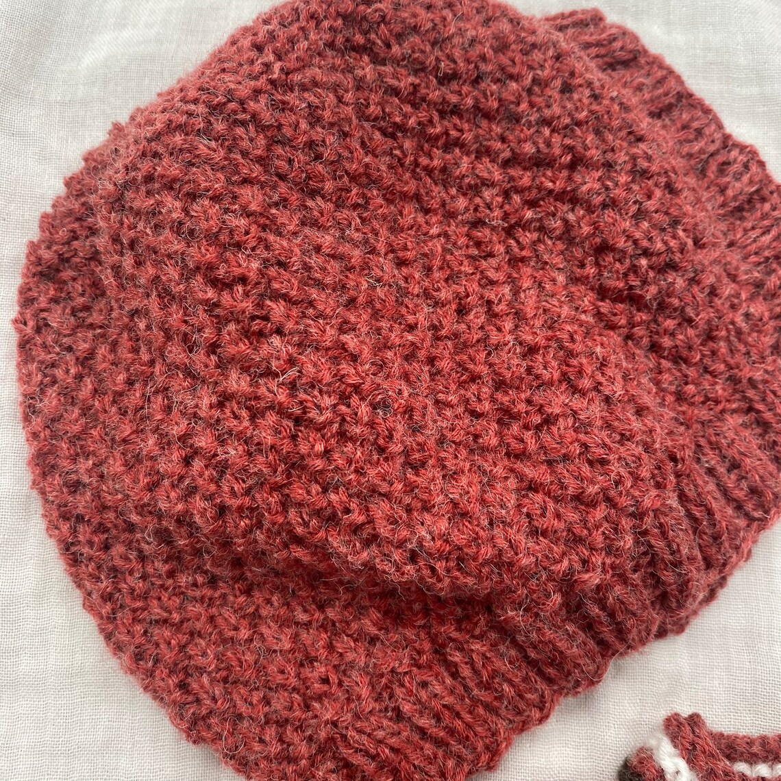 Handmade Merino Wool Baby Outfit – Rust Cardigan, Bonnet & Booties - Etsy