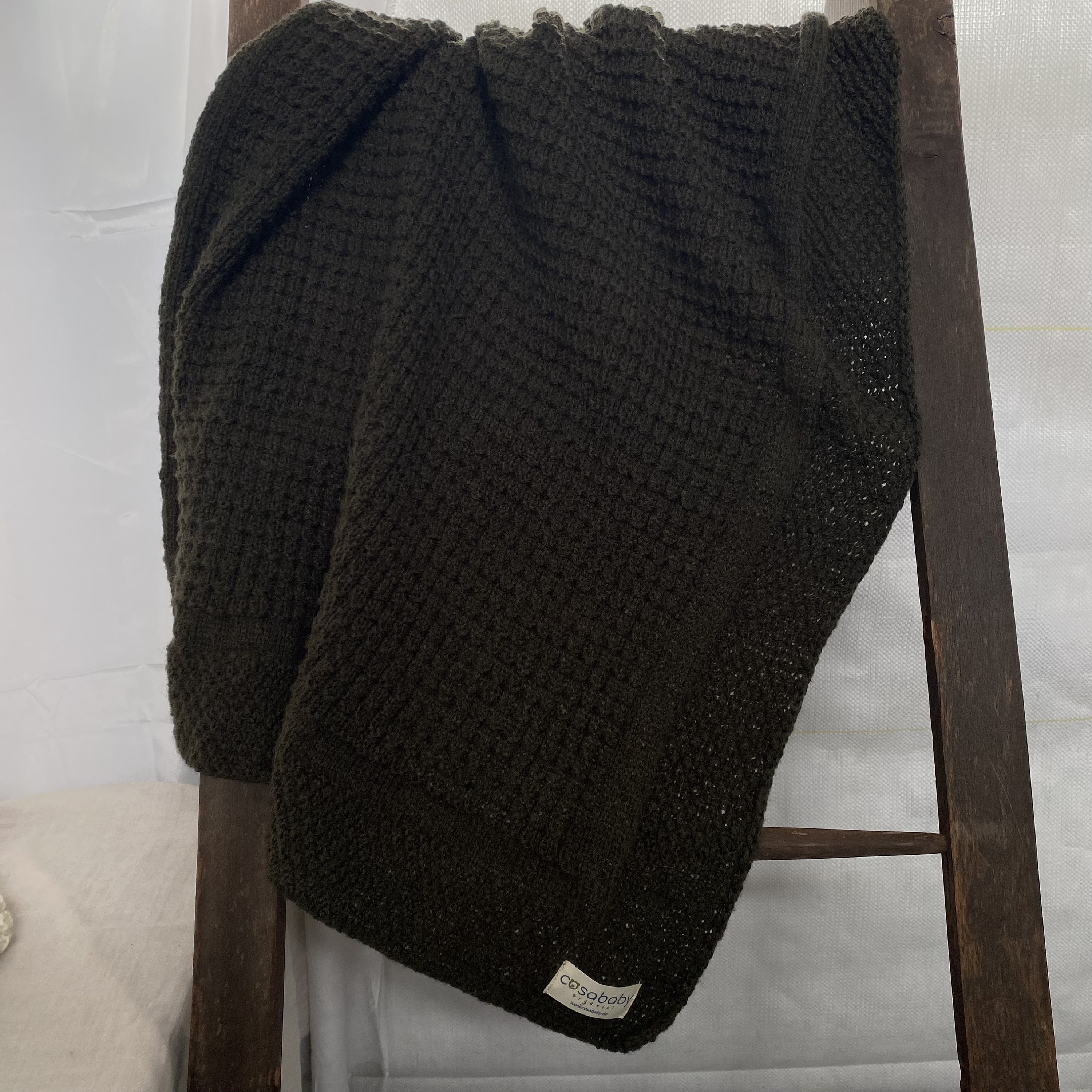 Hand Knitted Green Baby Blanket, Designer Baby Blanket, Baby Banket ...