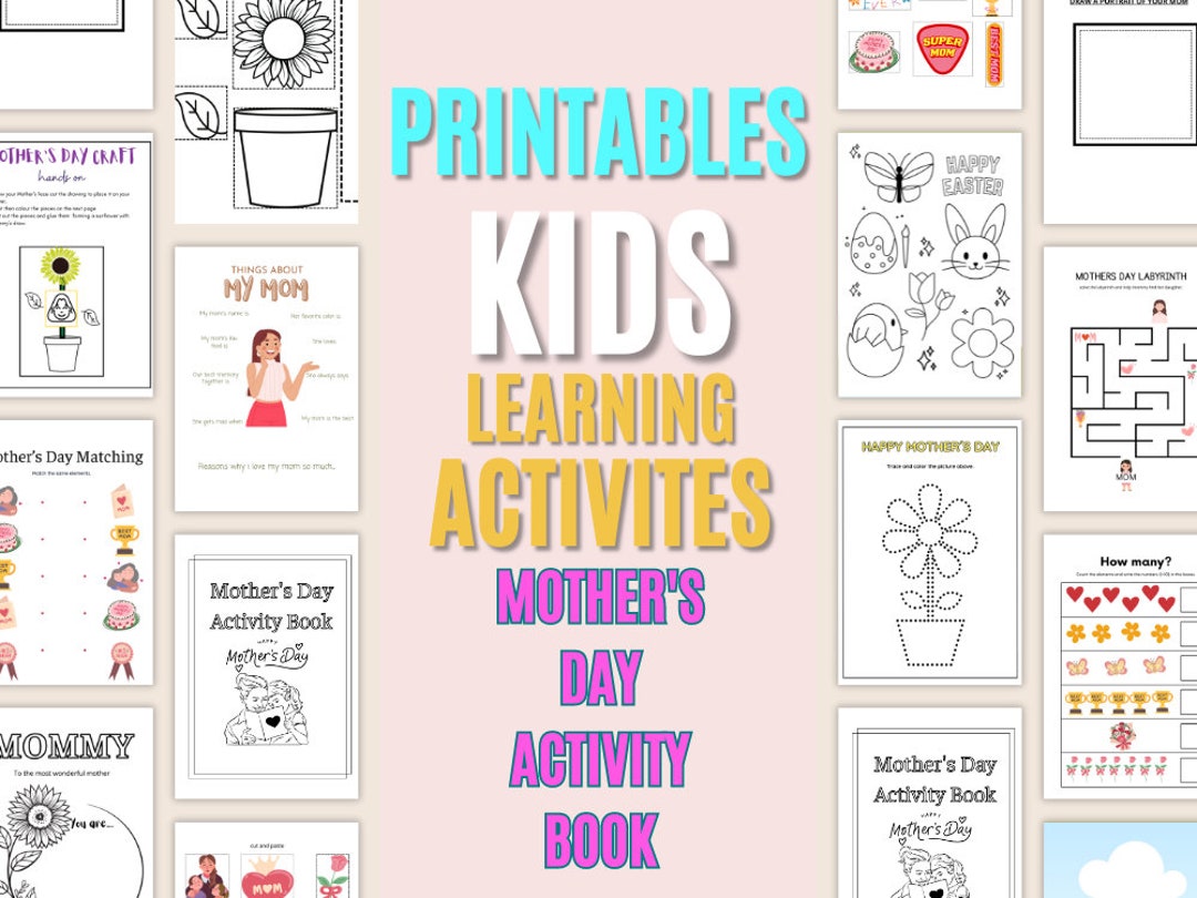Printable Preschool Worksheets Mother's Day Activity Book Preschool ...
