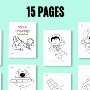 Printable Preschool Worksheets Space Drawings Coloring Book Preschool ...
