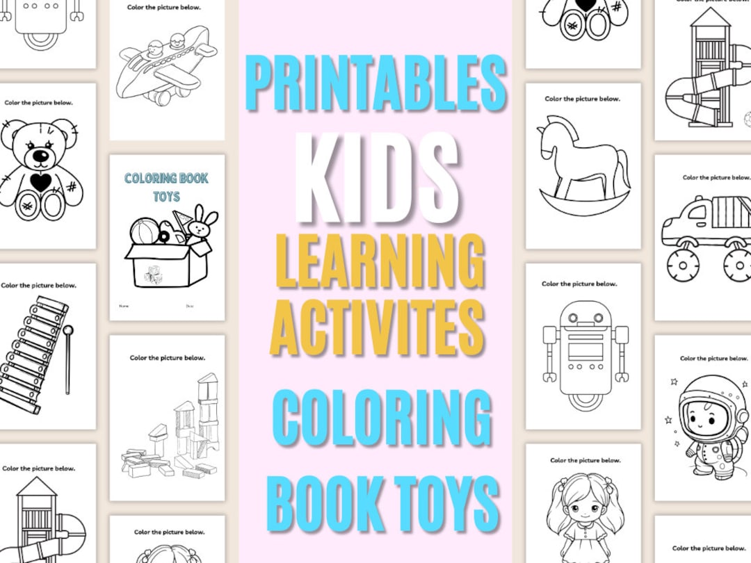 Printable Preschool Worksheets Coloring Book Toys Preschool Workbook 10 ...