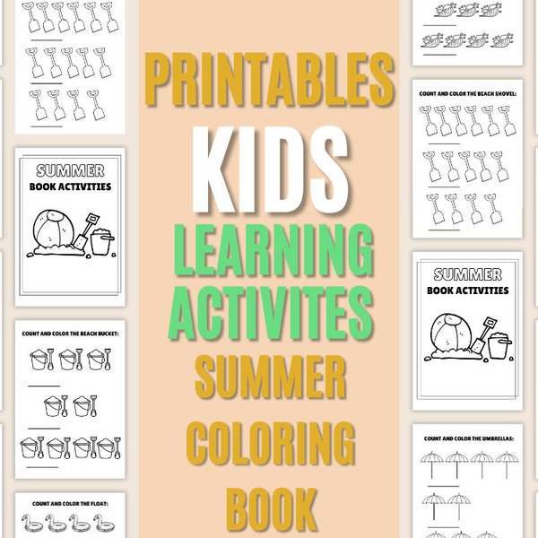 Preschool Workbook - Etsy