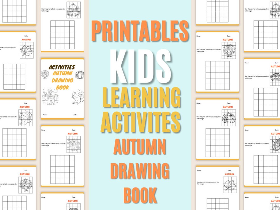 Autumn Drawing Book Printable Preschool Worksheets 12 Pages preschool ...