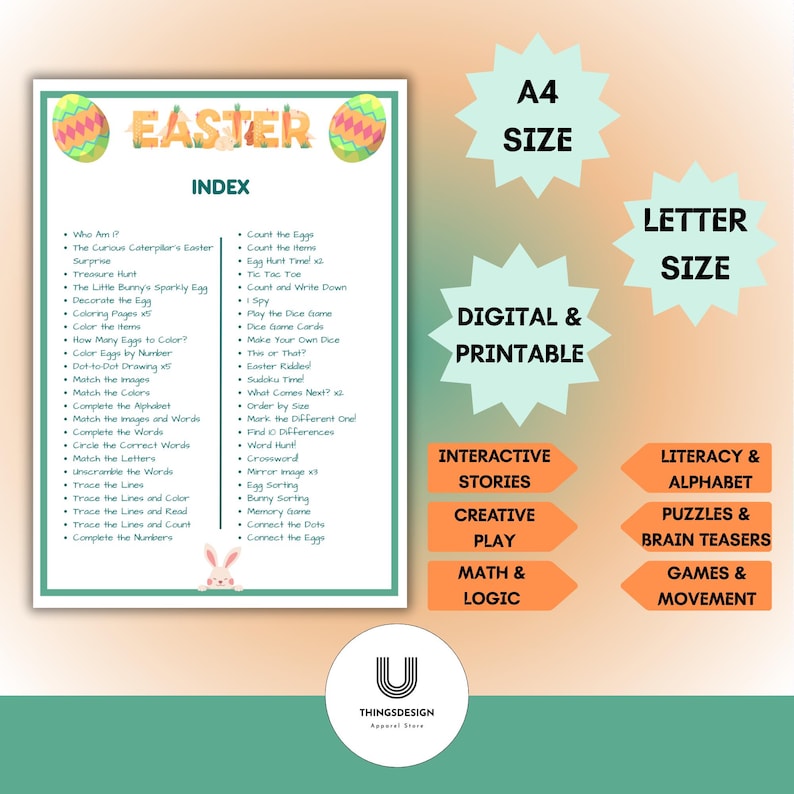 Easter Activity Bundle Mega Pack - 50+ Printable Games | Stories ...