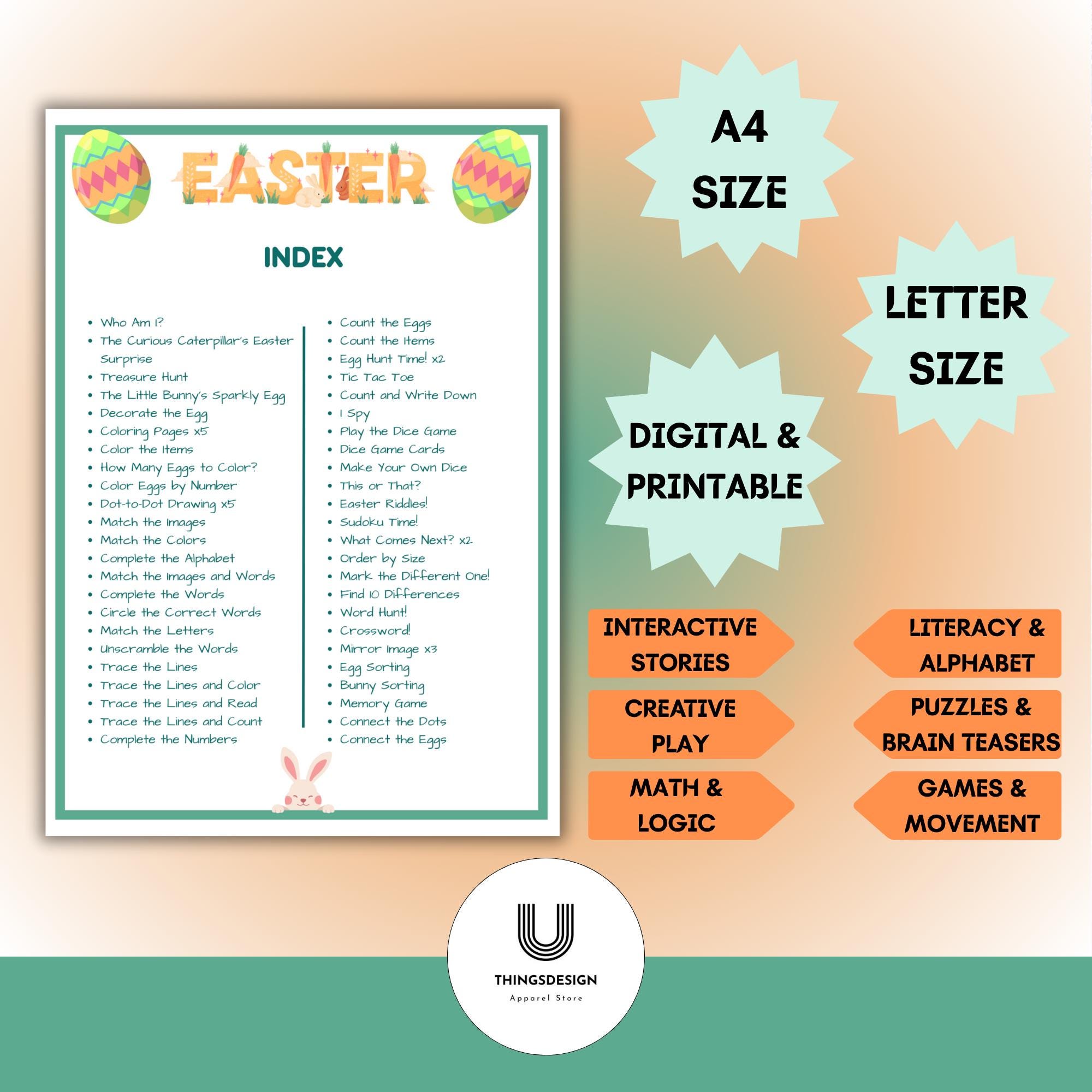 Easter Activity Bundle Mega Pack - 50+ Printable Games | Stories ...