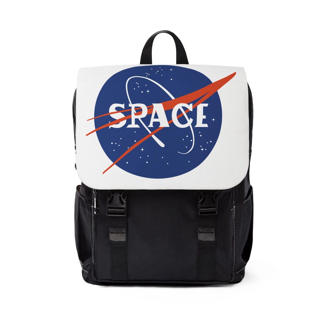 Unisex Casual Shoulder Space & NASA Logo Backpack - Etsy