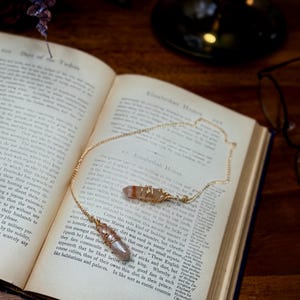 Wire Wrapped Crystal Bookmark | Handmade Chain Bookmark - Etsy