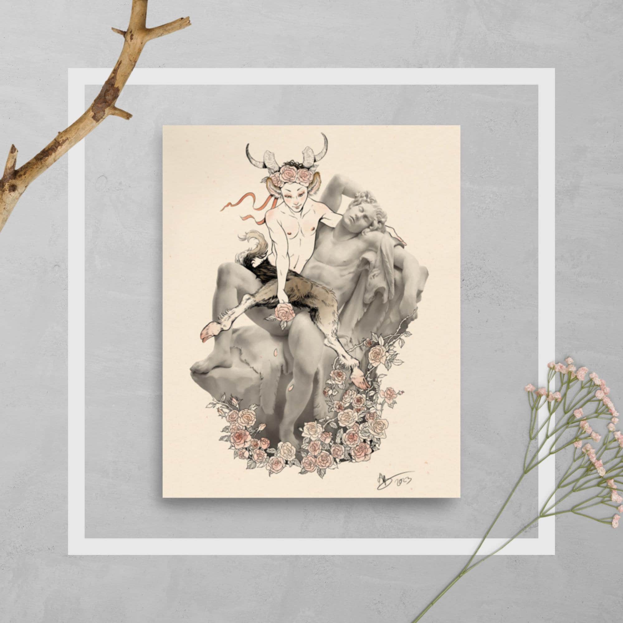 Art Print "fawning Over You" - Etsy
