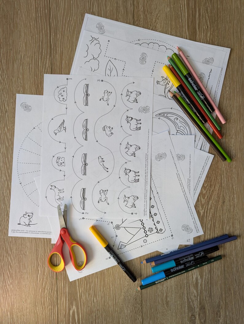 Cutting Activity Book: Castle, Princess, Knight (digital Download) - Etsy