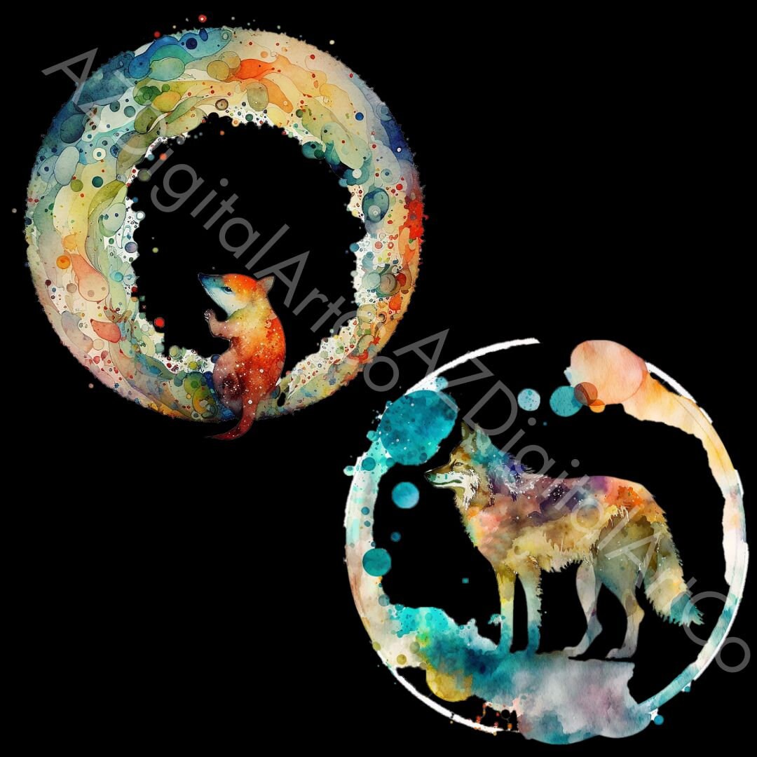 Watercolor Animals Clipart - Water Color Animal Images in PNG Format ...