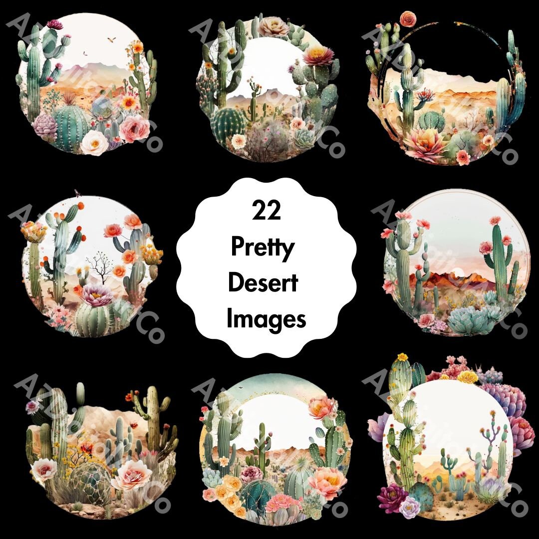 Pretty Desert With Flowers Clipart - Desert Images in PNG Format ...