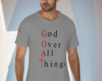 GOAT Sweatshirt, God Over All Things Shirt, Christian Shirt, Religious ...