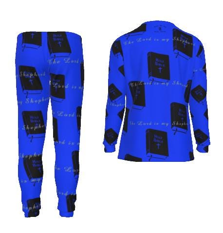 Wrapped up in God Collection - Holy Bible Pajama Set Blue - Etsy