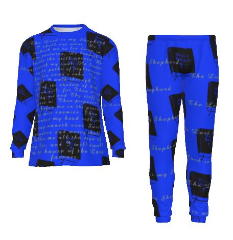 Wrapped up in God Collection - Holy Bible Pajama Set Blue - Etsy