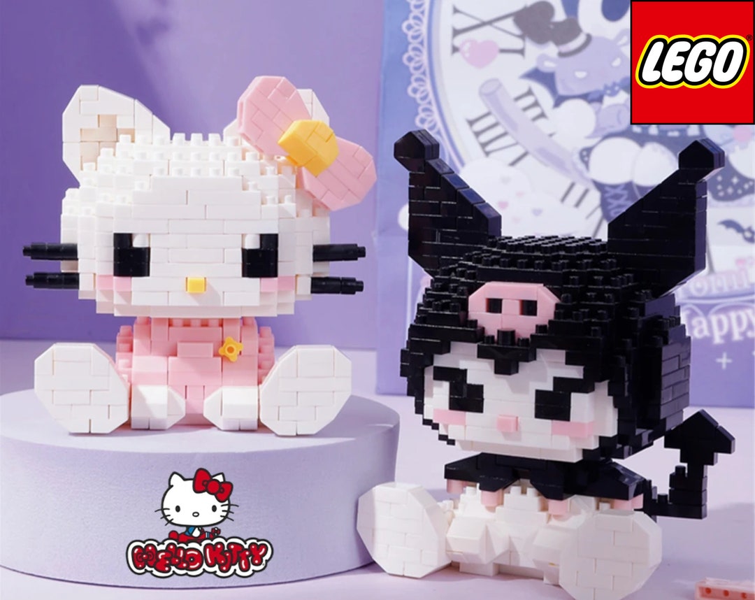 HELLO KITTY LEGOS Hello Kitty Lego Style Building Blocks - Etsy