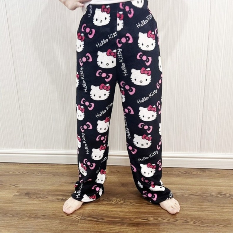 Hello Kitty Pyjama Hose Pyjama mit weitem Bein süße Anime - Etsy.de