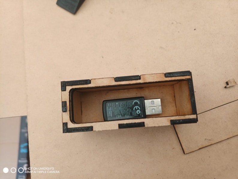 Small Jewelry Box With Sliding Cover. USB Flash Drive Storage. - Etsy