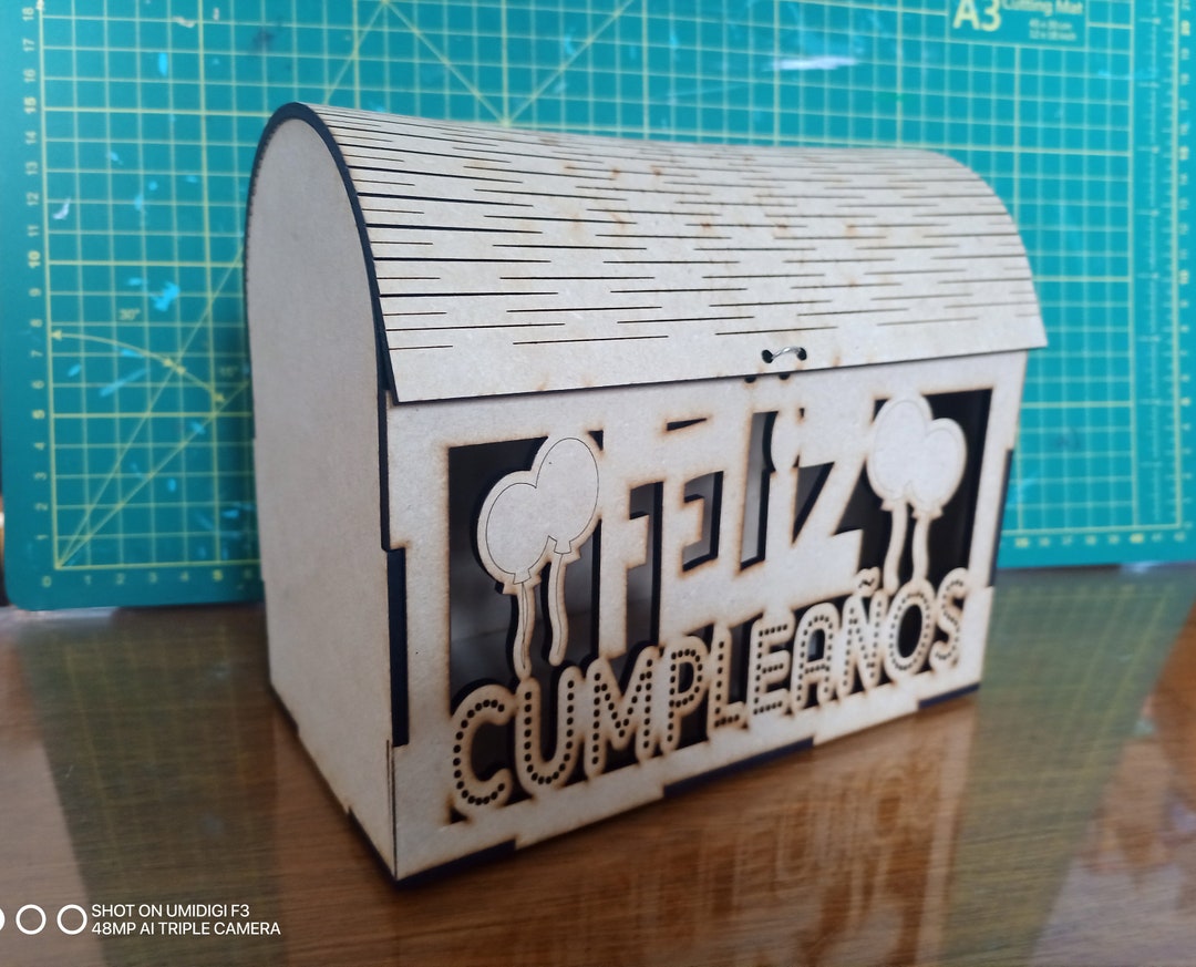 Trunk, Gift Box. 10cm X 15cm X 18cm Box. MDF Wood Crafts. Vectors for ...