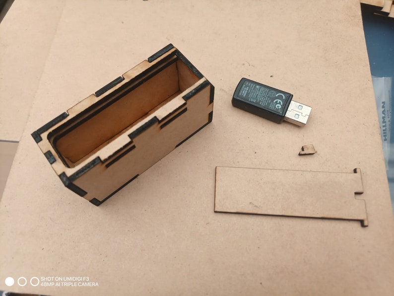 Small Jewelry Box With Sliding Cover. USB Flash Drive Storage. - Etsy