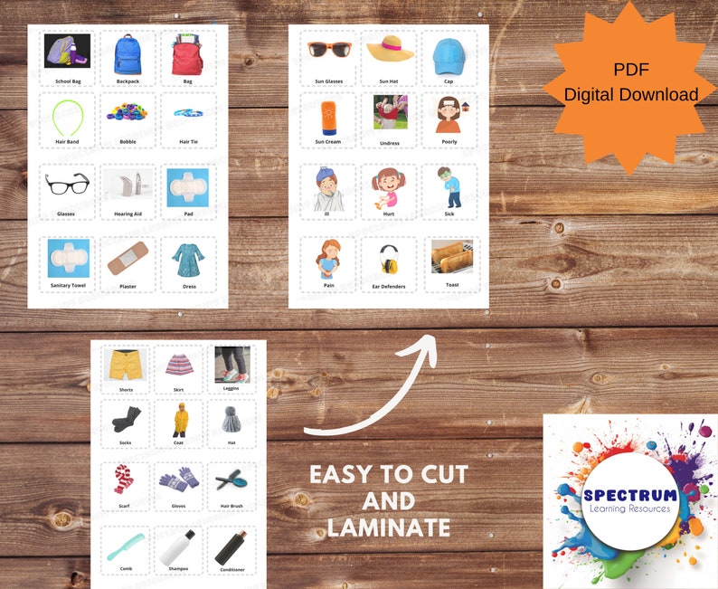 Morning School Pec Cards and Board ASD Autism Visual Aid Daily Schedule ...