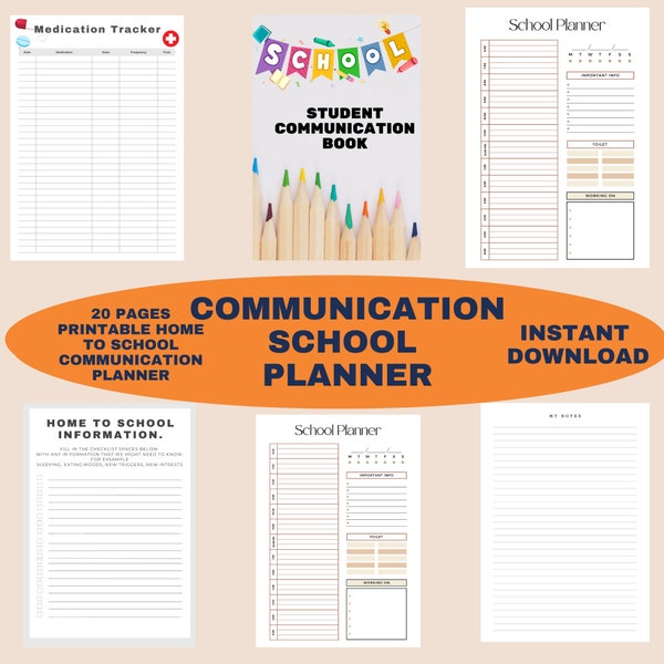 Parents Teacher Communication Book - Etsy