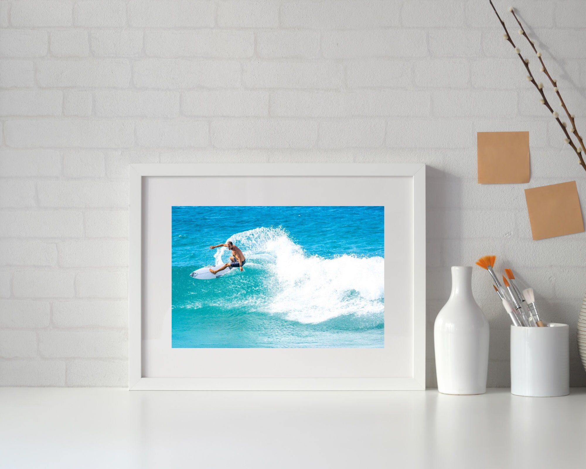 Digital Print Download | Original Photography | Surfer at 'ehukai Beach ...