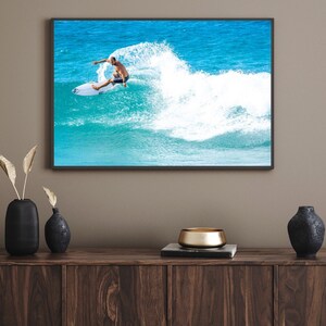 Digital Print Download | Original Photography | Surfer at 'ehukai Beach ...