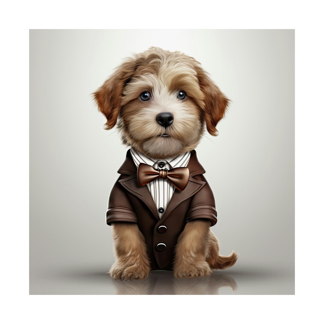 The Suited Dog Matte Vertical Posters - Etsy