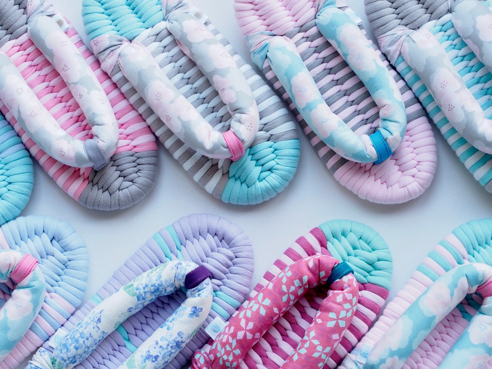 Fab-zori (japanese-style Slippers) Size:m/l (approx.uk5.5-8) Striped ...