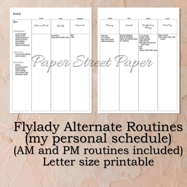 Flylady Printable - Etsy