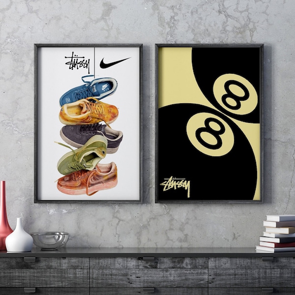 Stussy 8 Ball Poster - Etsy