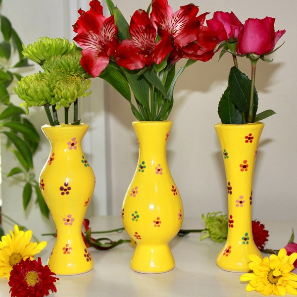 Yellow Vases - Etsy