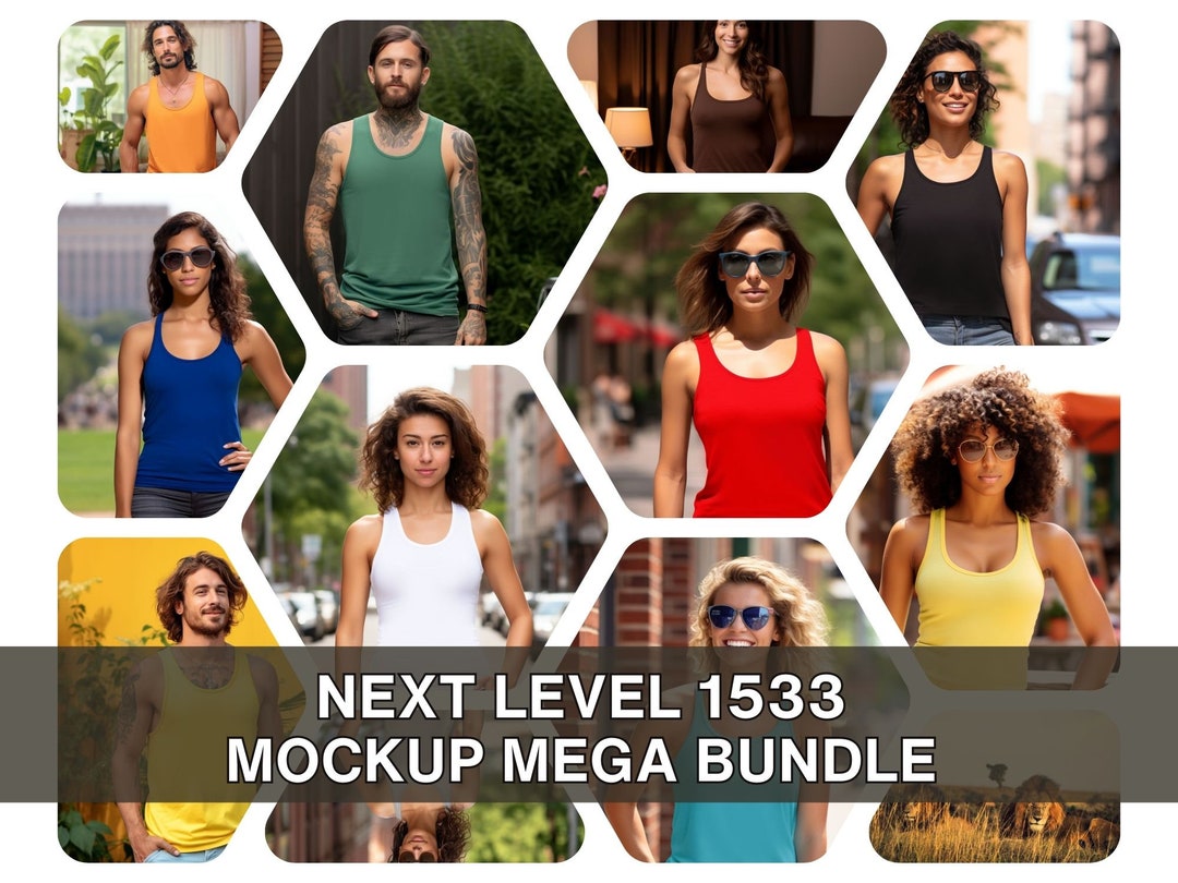 Next Level 1533 Mockup Tank Top Mockup Tank Mockup Racerback Mockup ...