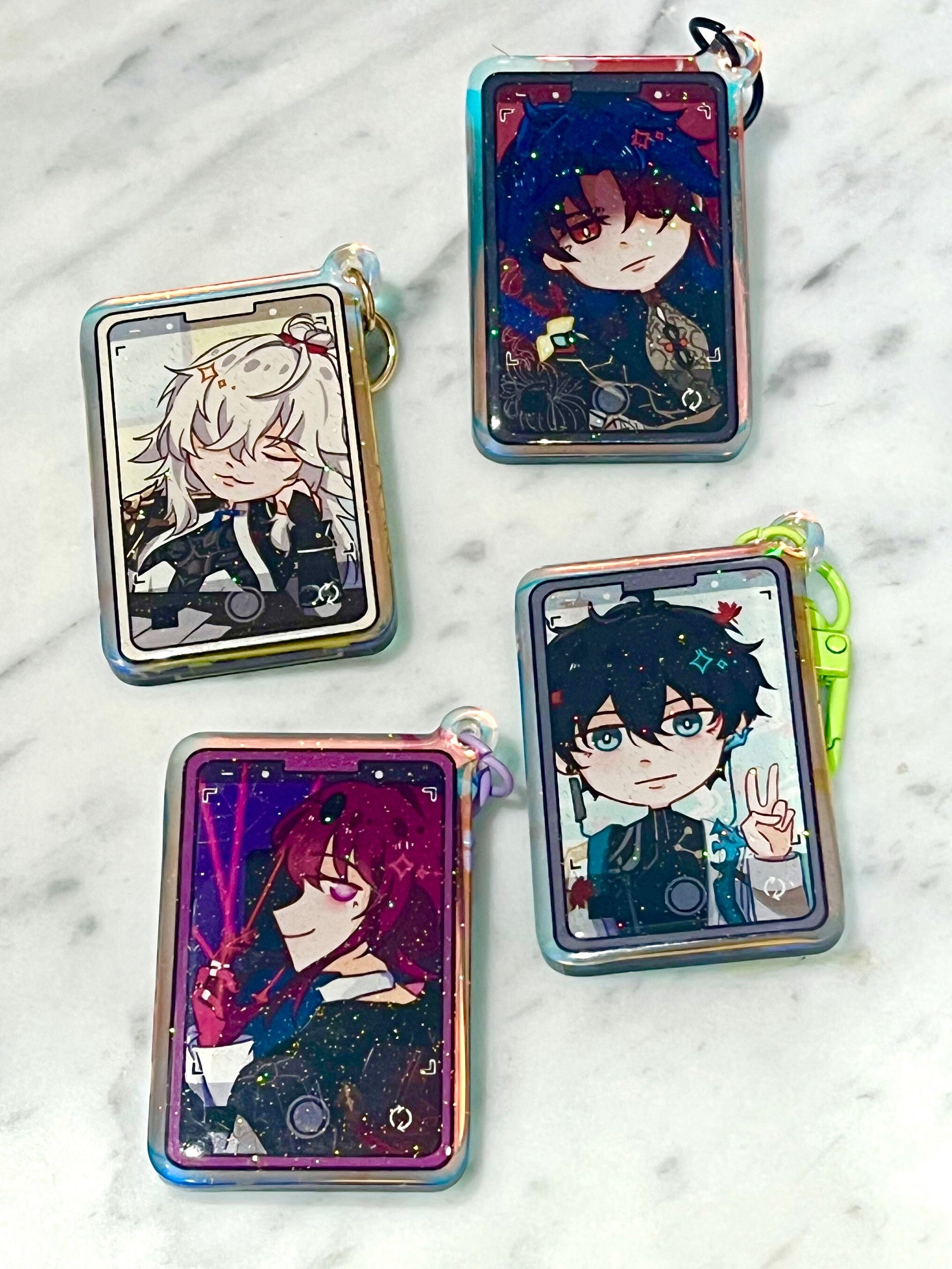 Honkai Star Rail Phone Keychains Dan Heng Blade Jing Yuan - Etsy
