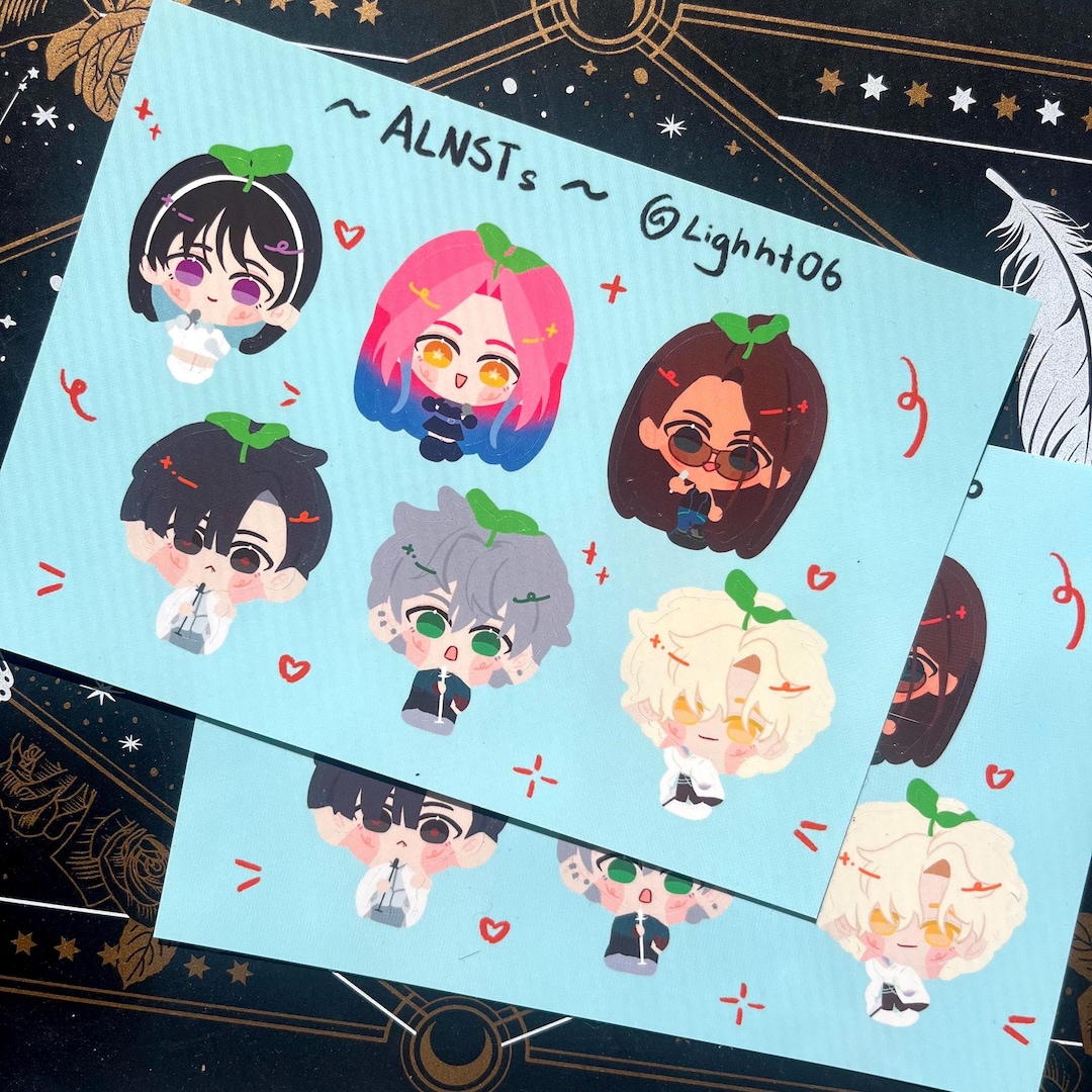 Alien Stage (ALNST) Cute Vinyl Sticker Sheet - Mizi, Sua, Ivan, Till ...