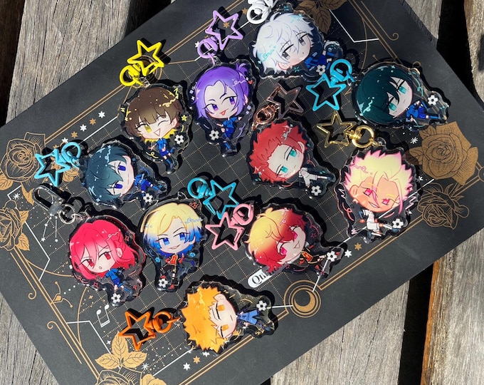 Blue Strikers Keychains - Isagi, Bachira, Reo, Nagi, Chigiri, Kunigami ...