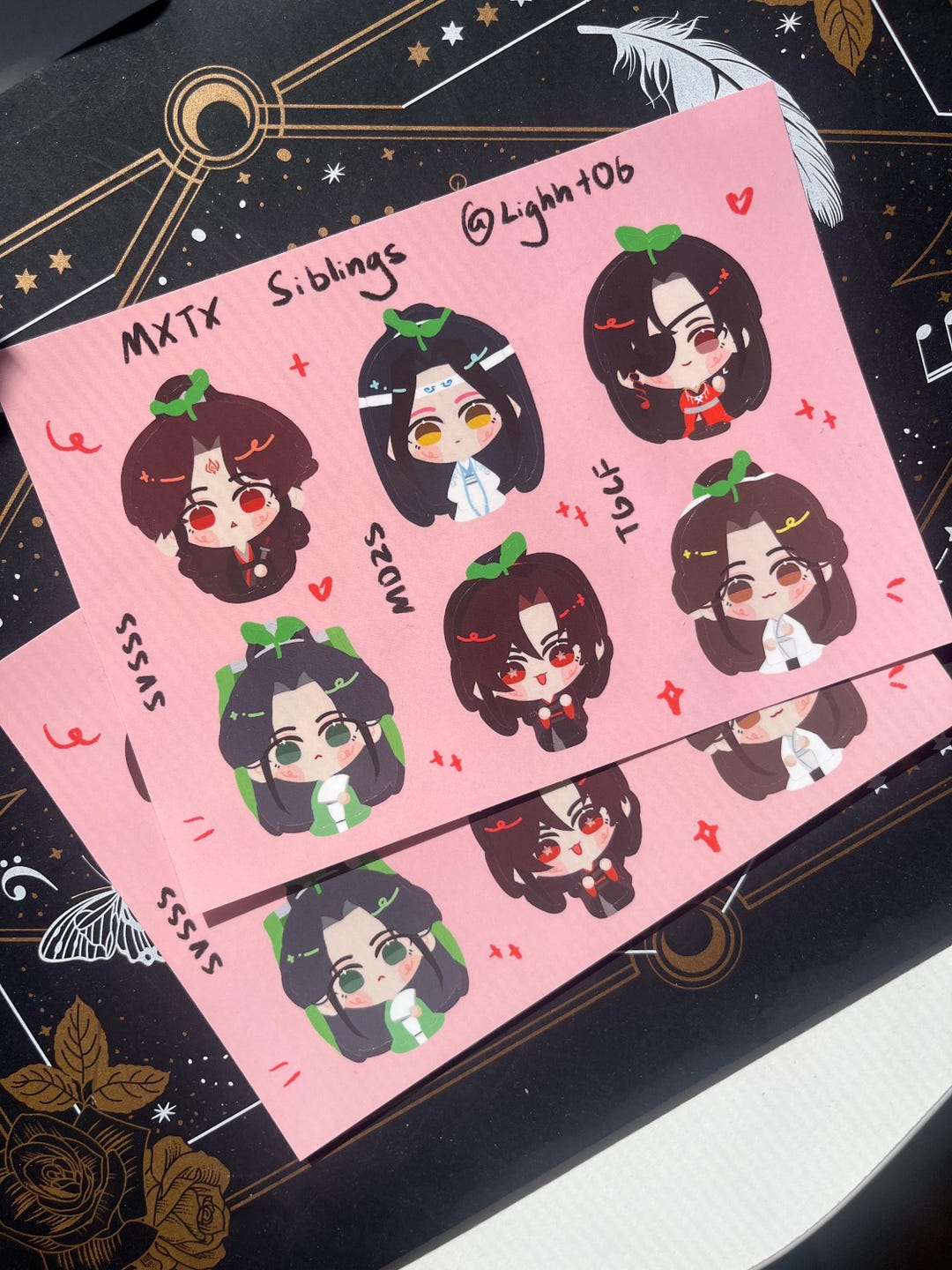 MXTX Main Couples Cute Vinyl Sticker Sheet - Svsss, Mdzs, Tgcf - Etsy