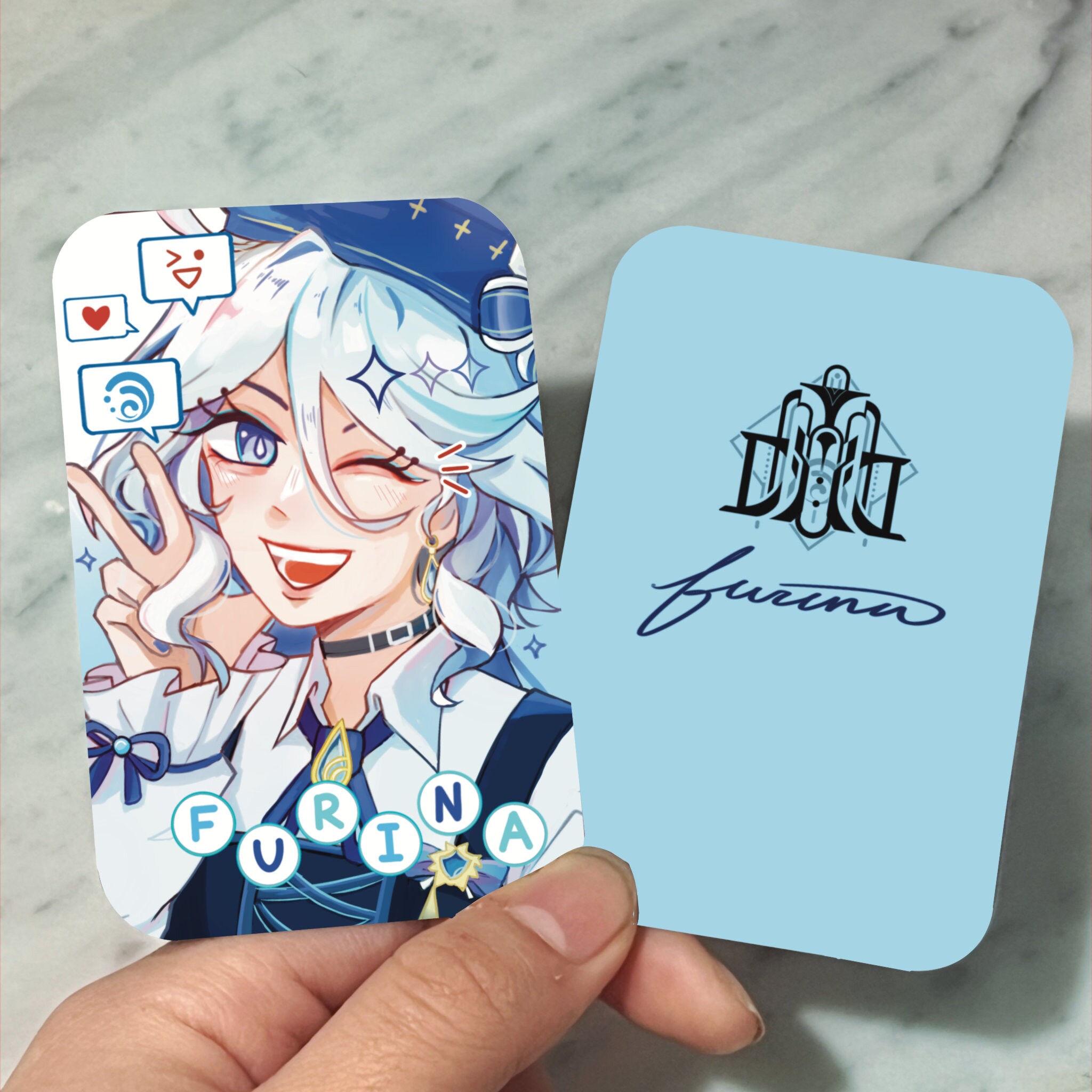 Genshin Casual Photocard Furina - Etsy