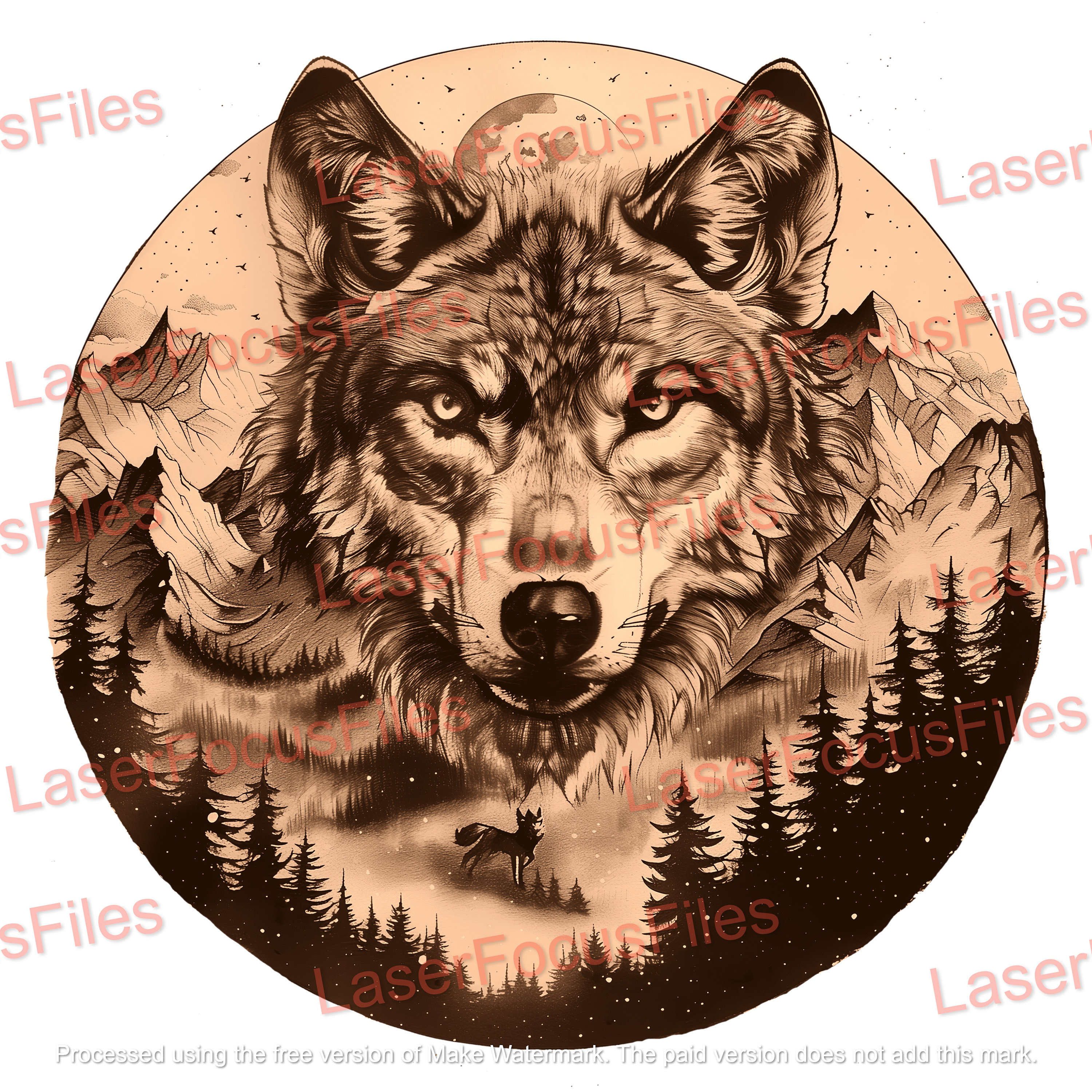 3D Illusion | Laser Burn PNG | Laser Cut File | Laser Engrave File ...