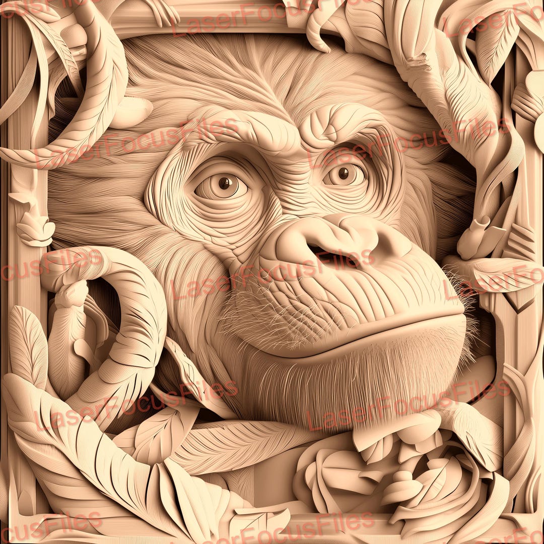 Laser Cut File | 3D Illusion | Laser Burn PNG | Laser Engrave File ...