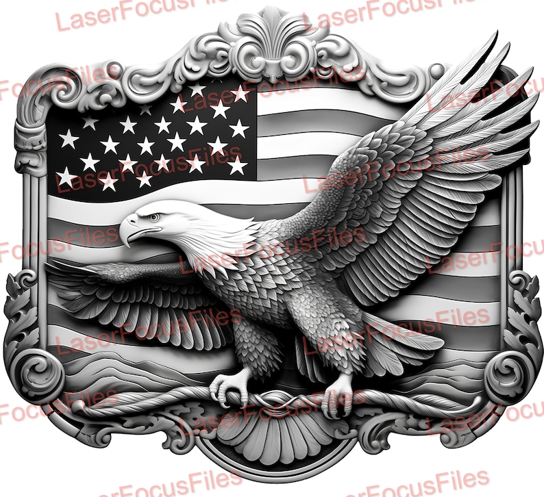 Eagle Bundle | Laser Files Bundle | Laser Burn PNG | 3d Illusion ...