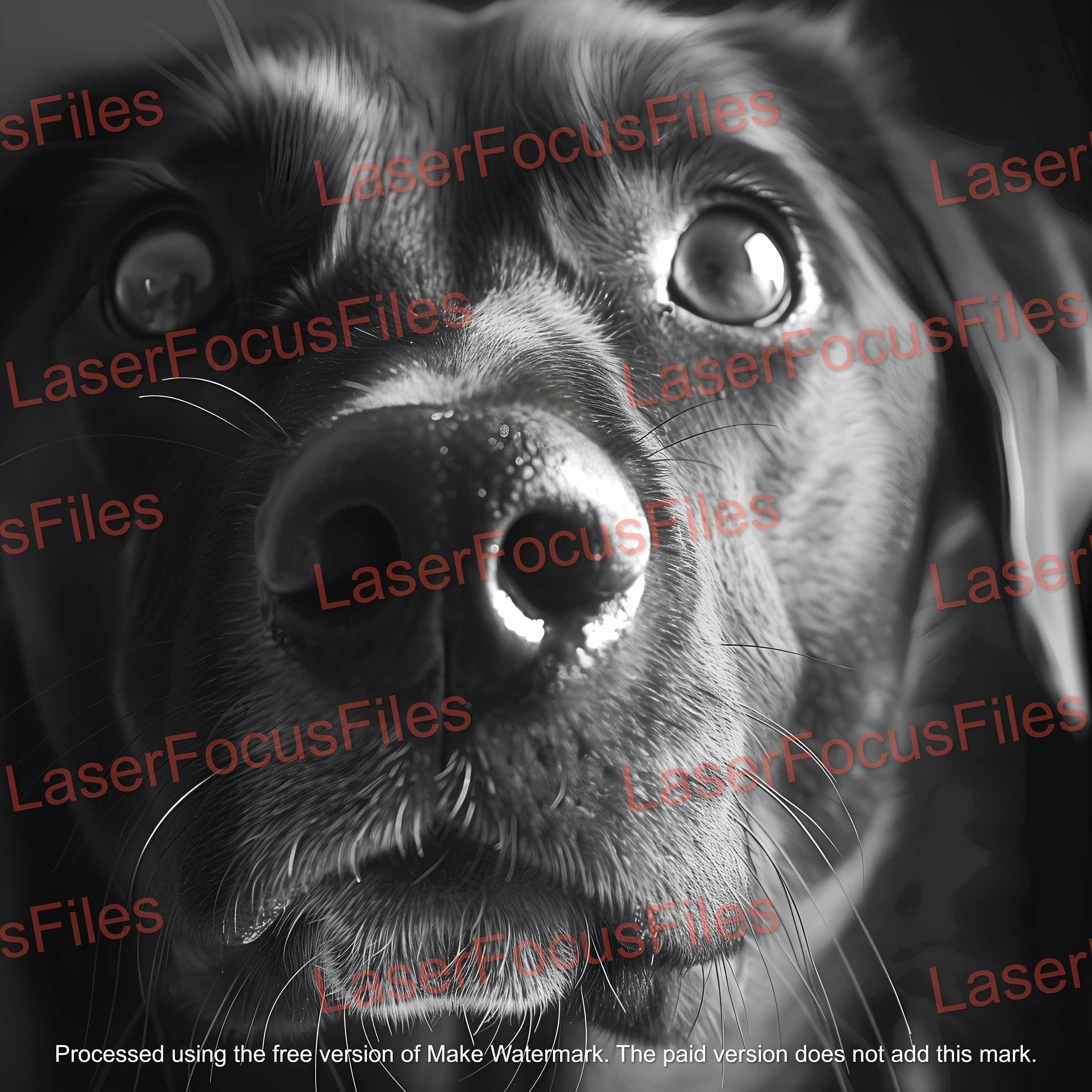 4 Dog Pack Laser Files Bundle Laser Burn PNG 3D Illusion Laser Cut File ...