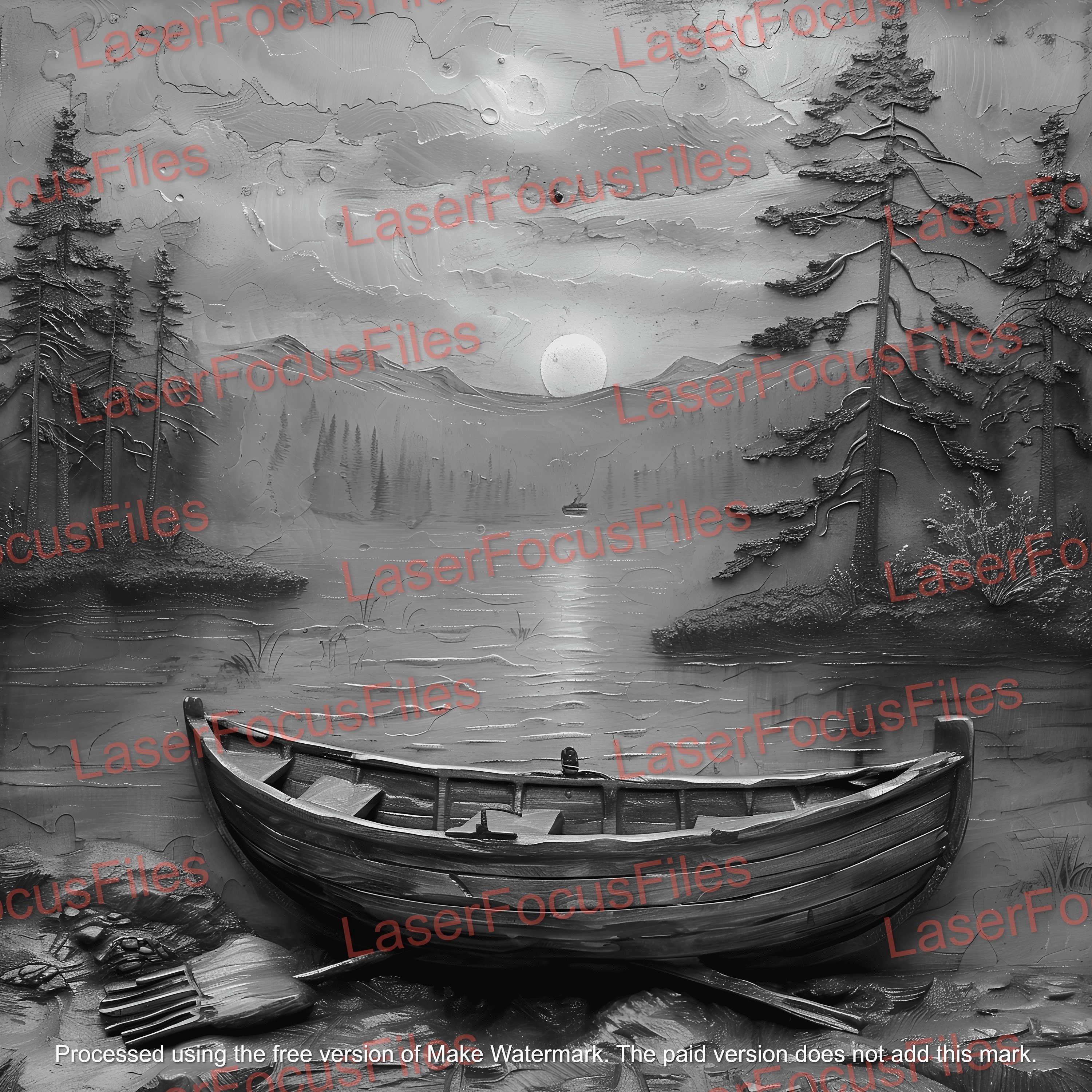 Laser Engrave File Laser Burn PNG 3D Illusion Laser Cut File Laser ...