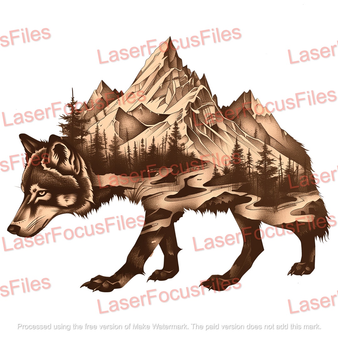 Laser Burn PNG | 3D Illusion | Laser Cut File | Laser Engrave File ...