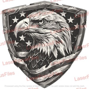 Eagle Bundle Laser Files Bundle Laser Burn PNG 3d Illusion Engraving ...