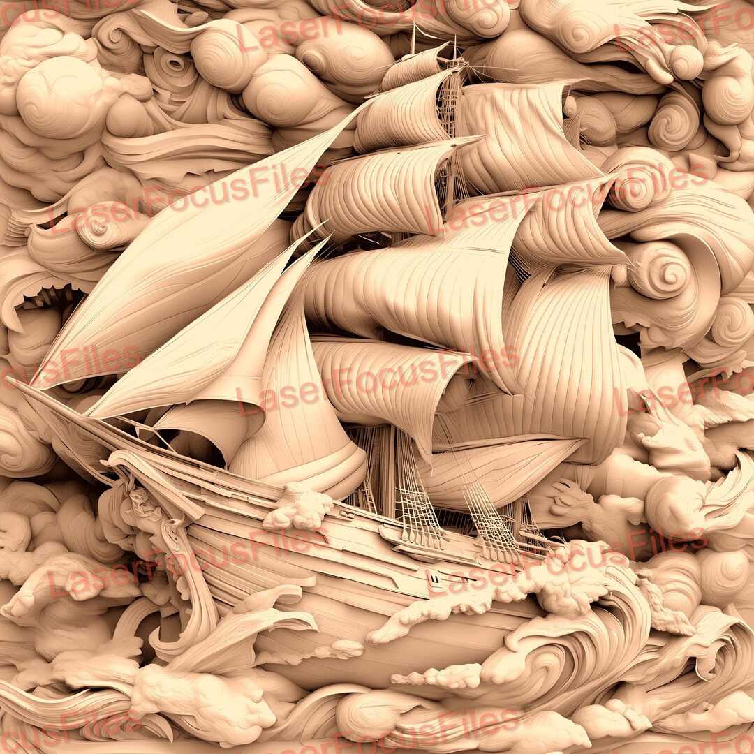 Laser Cut File | 3D Illusion | Laser Burn PNG | Laser Engrave File ...