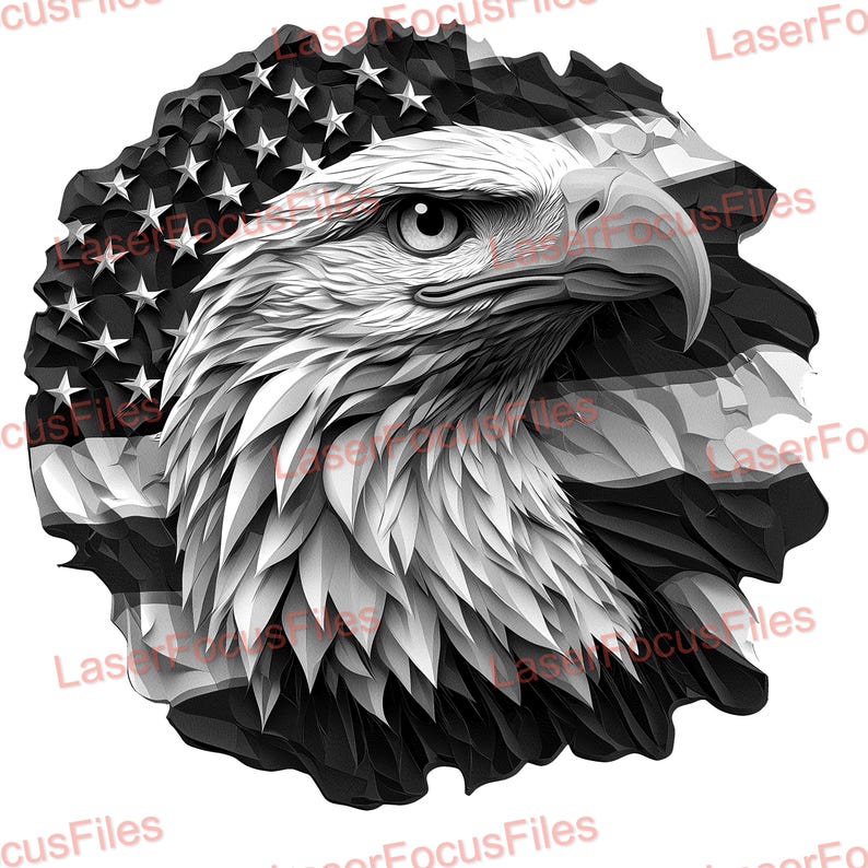Laser Cut File | 3D Illusion | Laser Burn PNG | Laser Engrave File ...