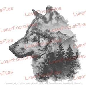 4 Wildlife Pack | Laser Files Bundle | Laser Burn PNG | Engraving ...